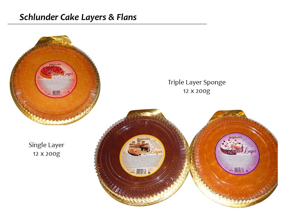 Schlunder Cake Layers & Flans – Adams International Foods